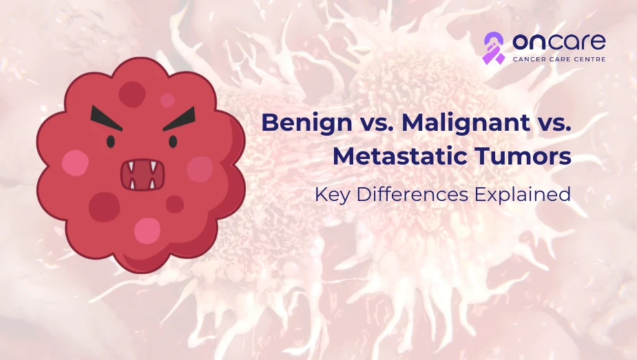 Key differences between benign, malignant and metastatic tumors